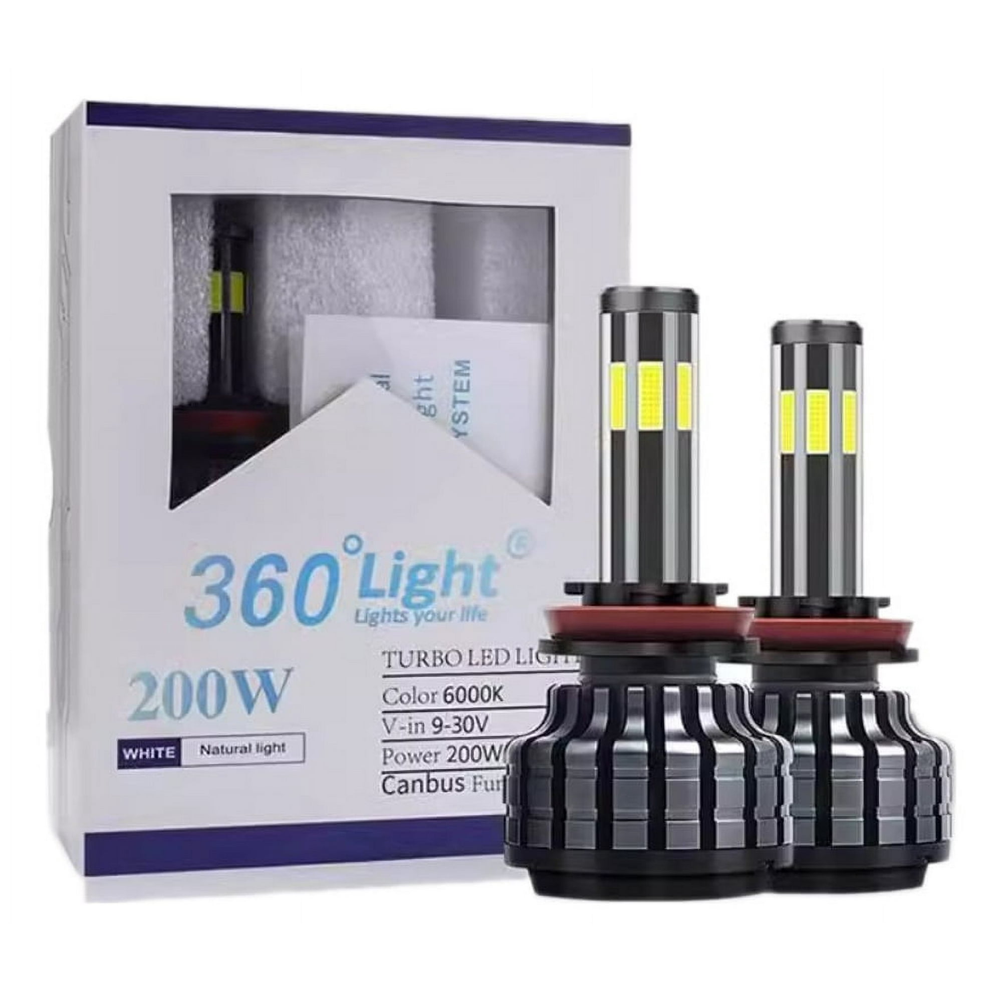 Kit Turbo Led 200w H1 H3 H4 H7 H11 9005 9006 880 Canbus / X6 | Lider