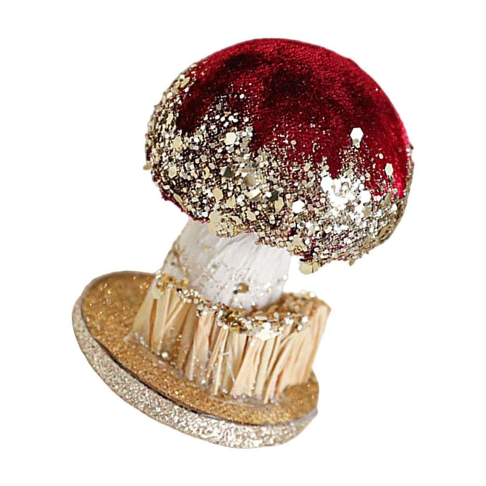 Decoración De Mesa Navideña Chimenea Estantería De Granja Mueble Estatua De Espuma Seta Roja | Lider