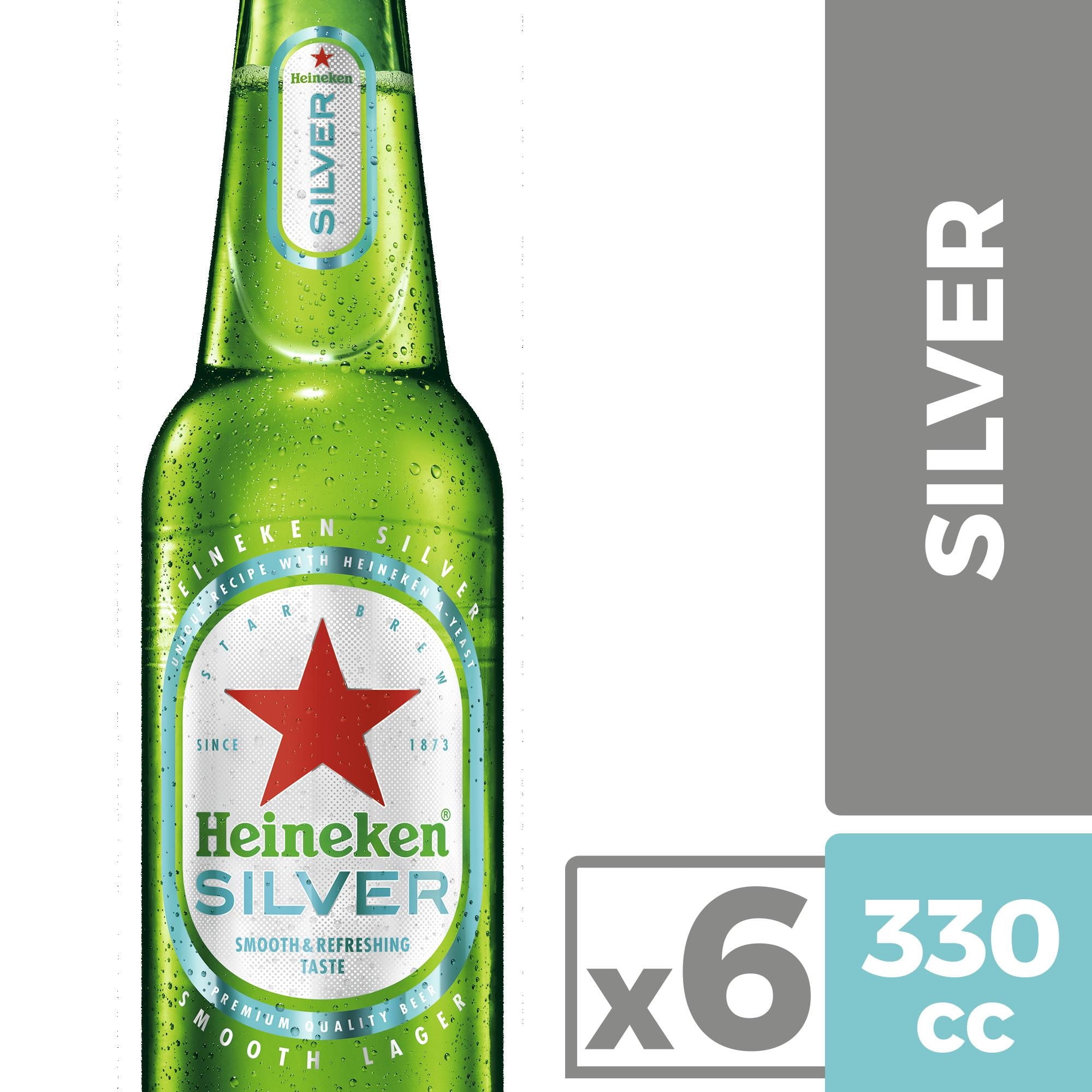 Cerveza Lager Silver 4° Pack 6 Botella, 330 ml | Lider