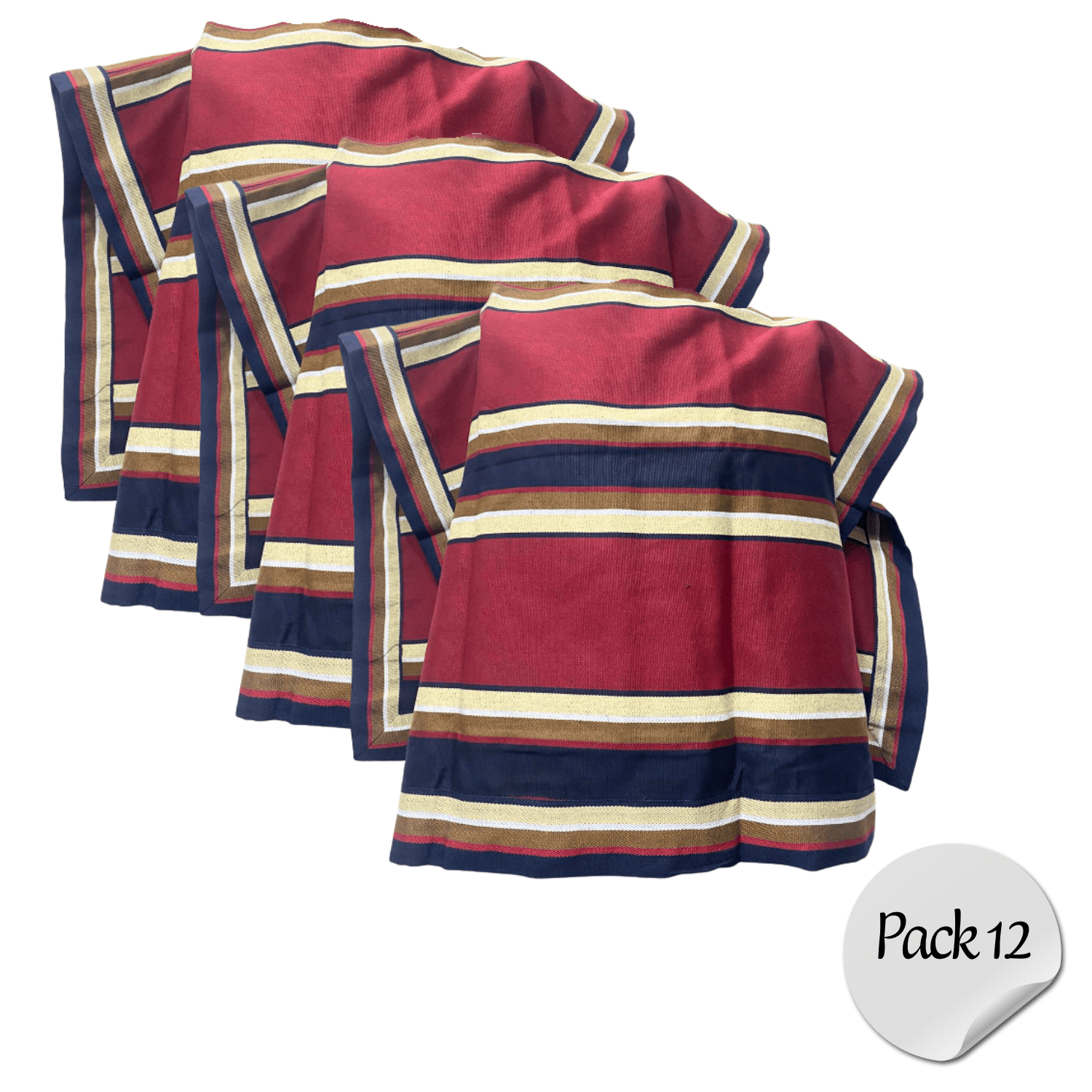 Pack 12 Manta Poncho De Huaso Cueca Adulto Traje Tipico Chile 120x80cm ...