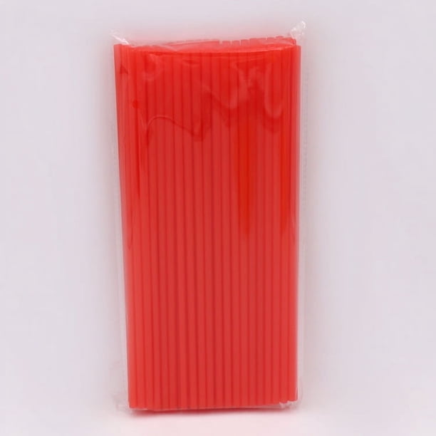 XmhyTop 100 Unidades de Popotes para de Leche de Plástico Ancho, 0.6 x ...