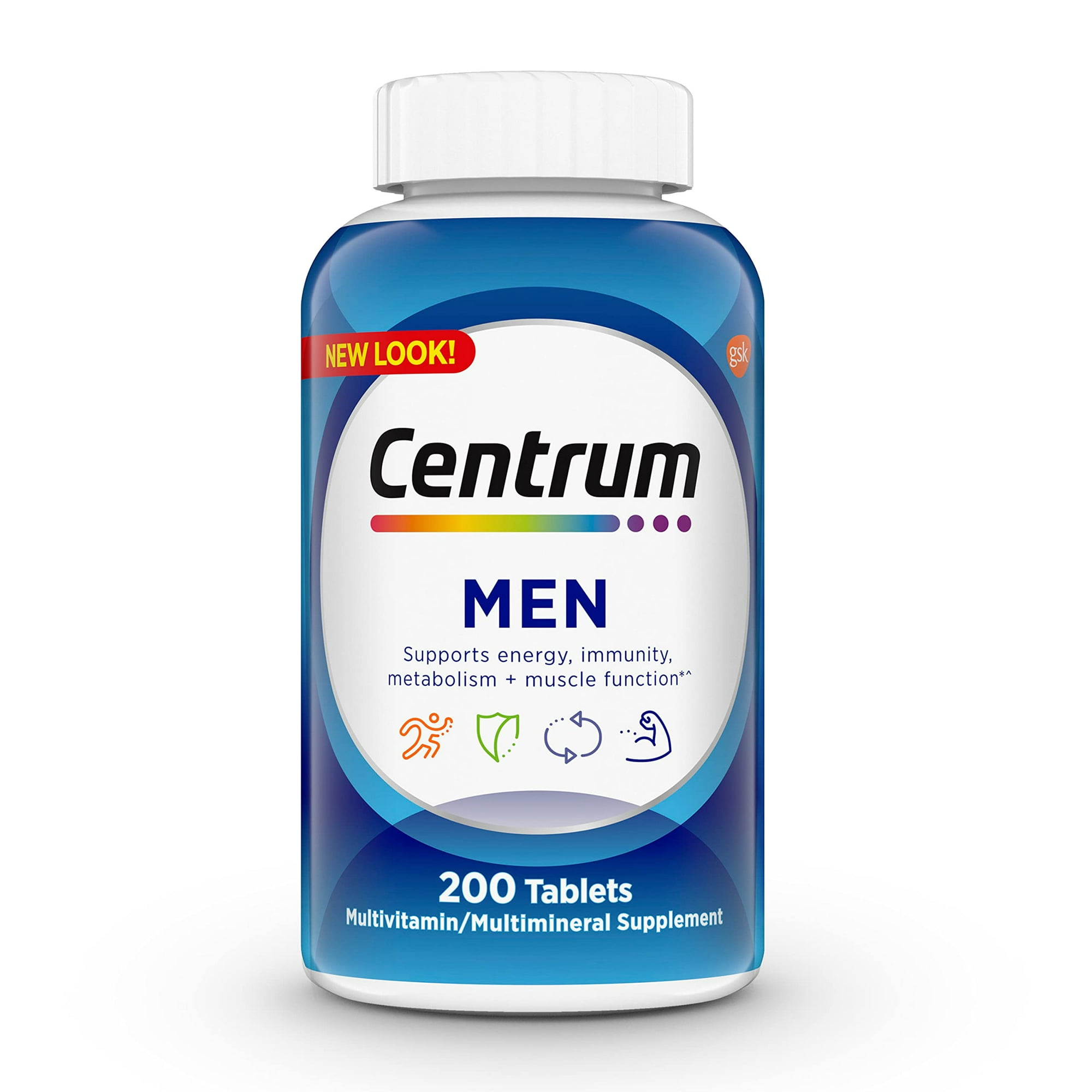Suplemento Centrum Multivitamínico para hombres 200 comprimidos | Lider