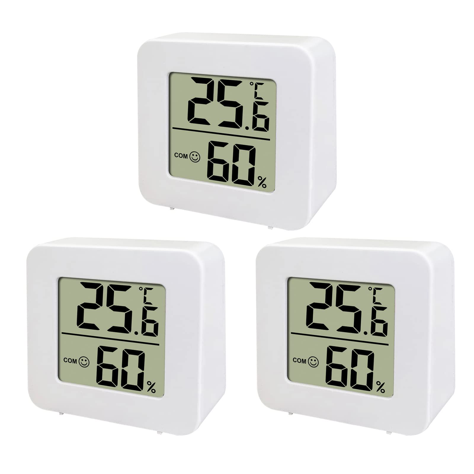 Paquete de 6 mini termómetros para uso en interiores, termómetro ...