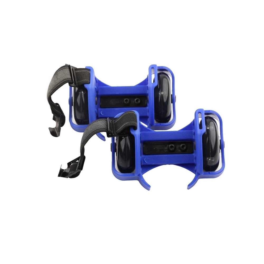 Patines 2 Ruedas Ajustable Luz Led Roller Azul | Lider