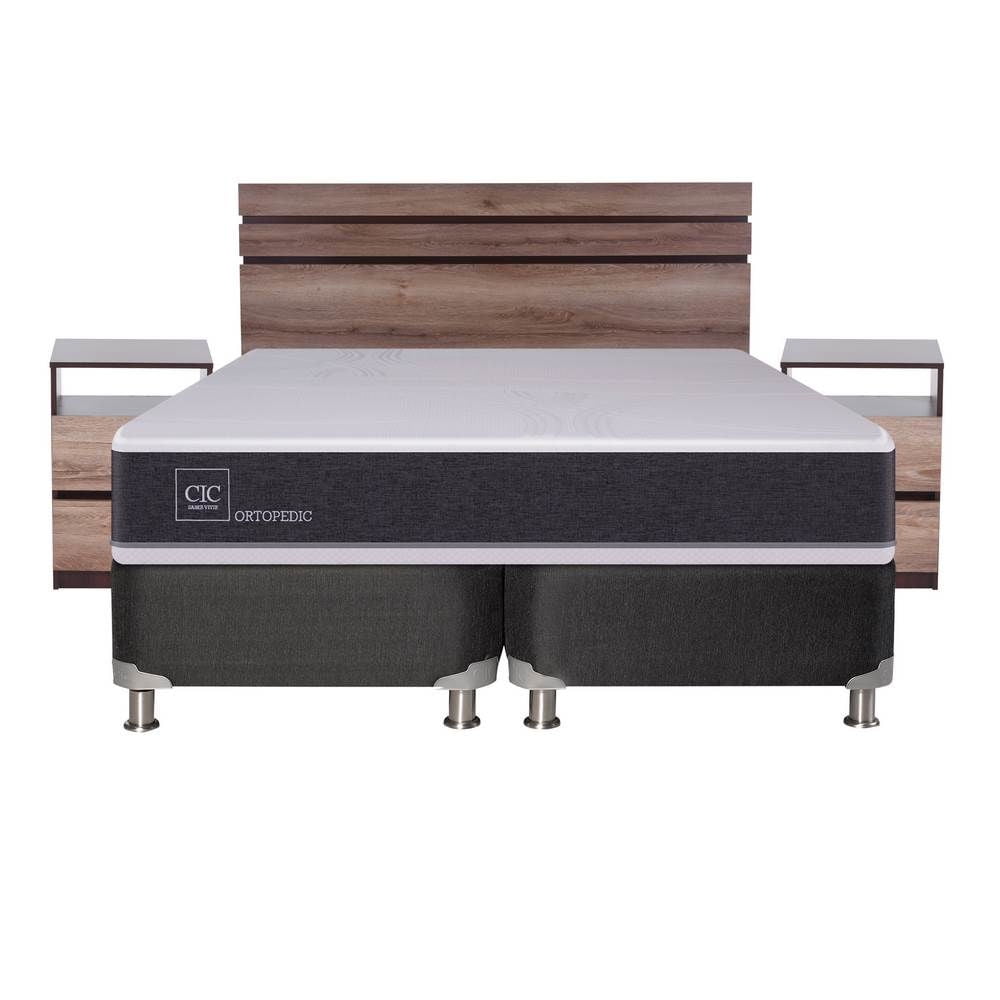 Cic - Box Spring Ortopedic Base Dividida 5 Zonas 2 Plaza