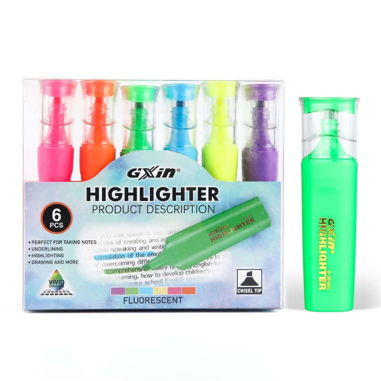 Destacador Resaltador Set 6 Colores Marcadores Fluor | Lider