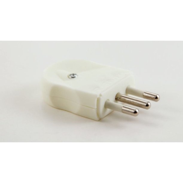 Enchufe Macho C/T 10A Convertible-Marfil | Lider