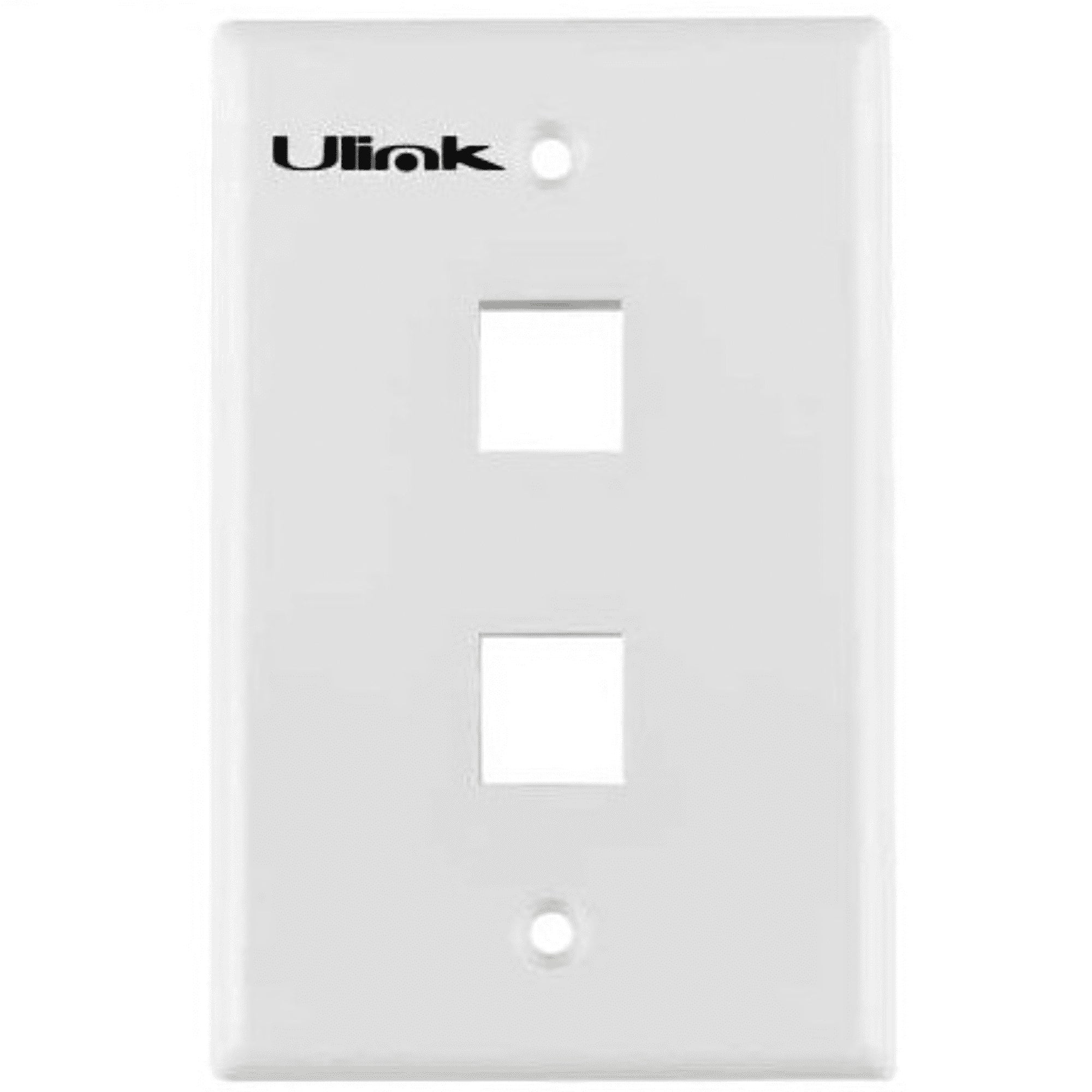 Faceplate Doble 2 Modulo Rj45 / Rj11 Ulink | Lider