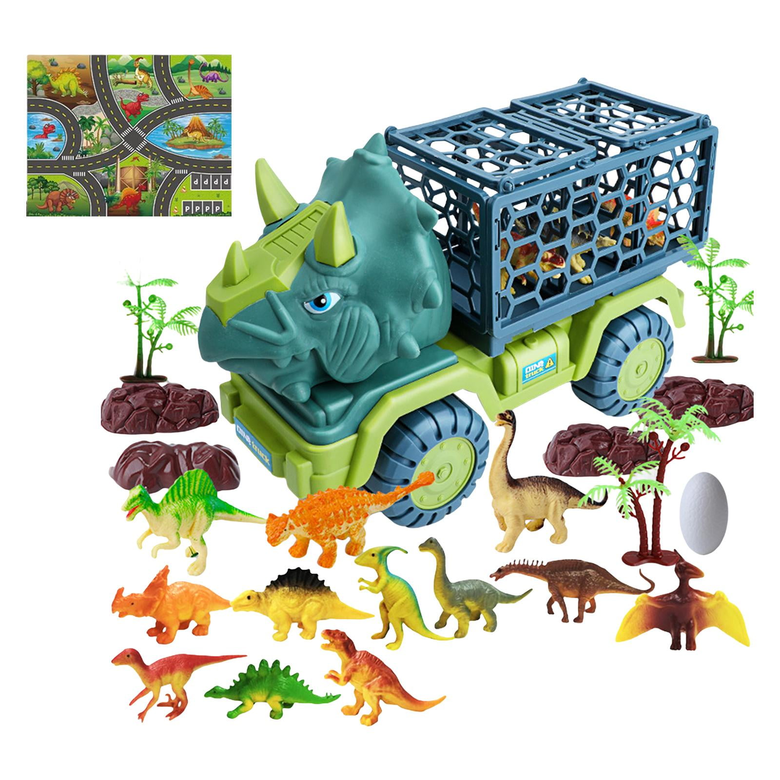 Dinosaur Truck Toys Pretend Toy Con Figuras De Dinosaurios Para Niños Niños Estilo F | Lider