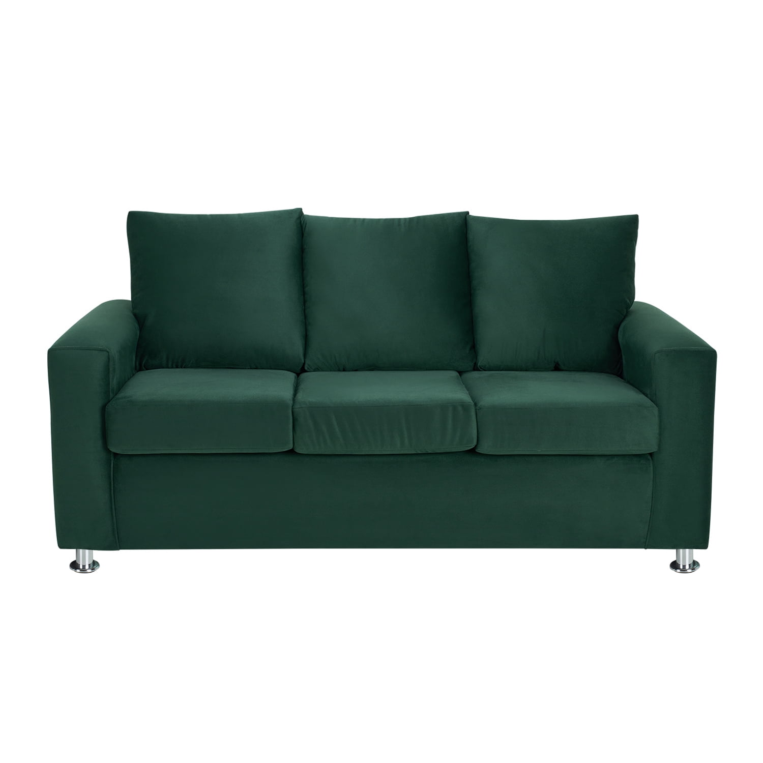 Sofa Kendy 3c Felpa 12 Verde Botella | Lider
