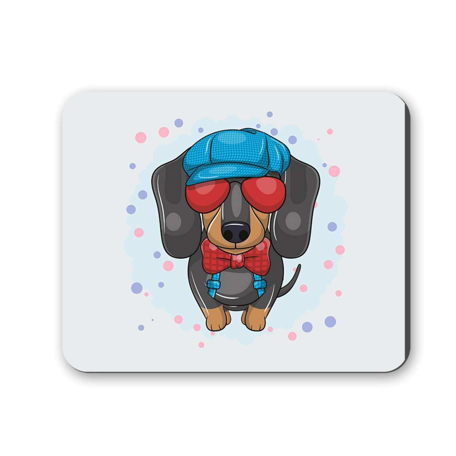 Mouse pad Perro lentes M100V3 24x20 cm x 3 mm Neopreno ANHIZ | Lider