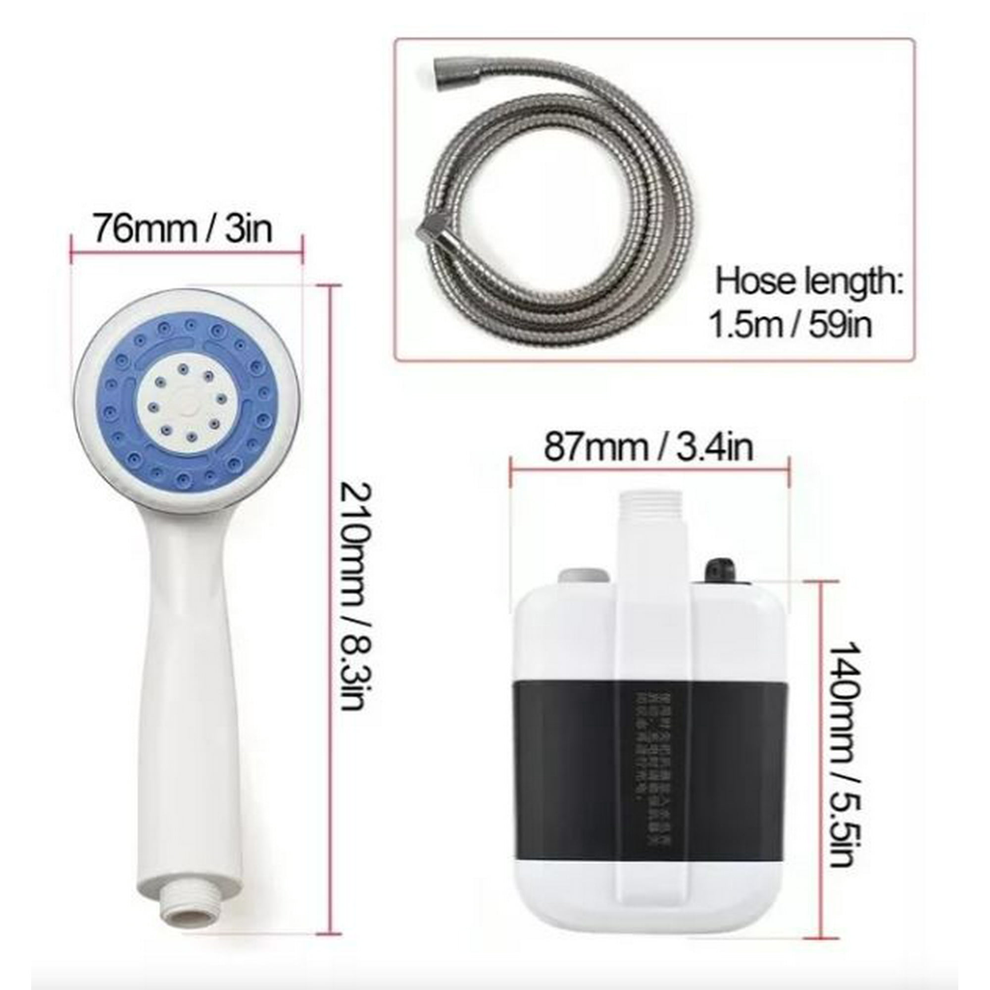 Ducha Portatil Multifuncional recargable | Lider