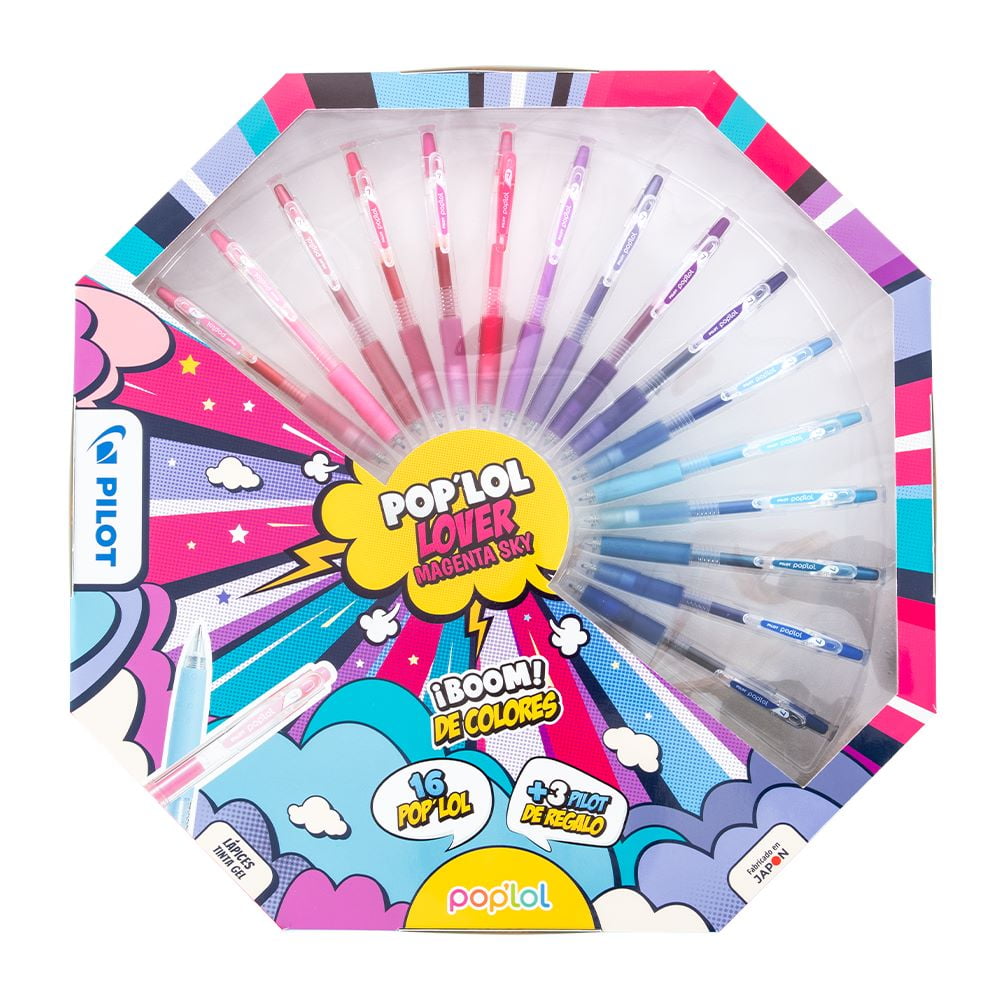 Lápiz Gel POPLOL 0.7 16u Magenta Sky (20) PILOT | Lider