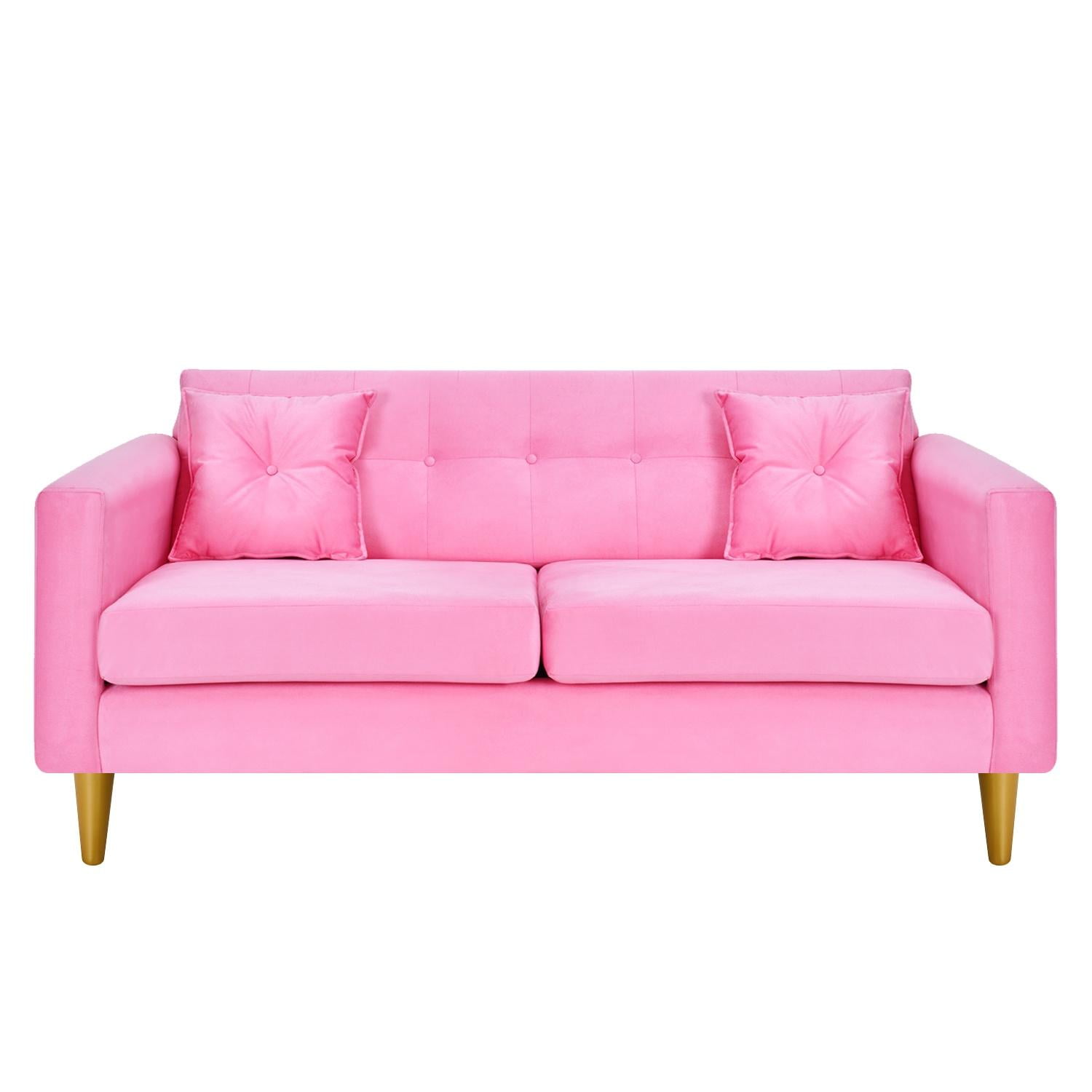 Sofa New Retro 3C Felpa 01 Rosado | Lider