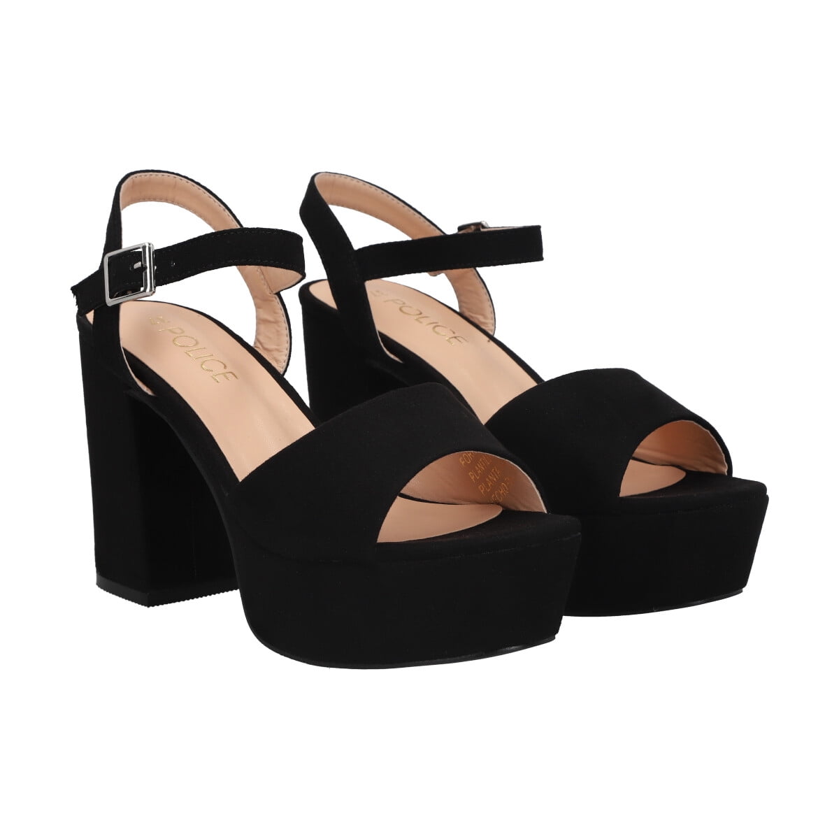 Sandalia Mujer Negro Sally Police | Lider