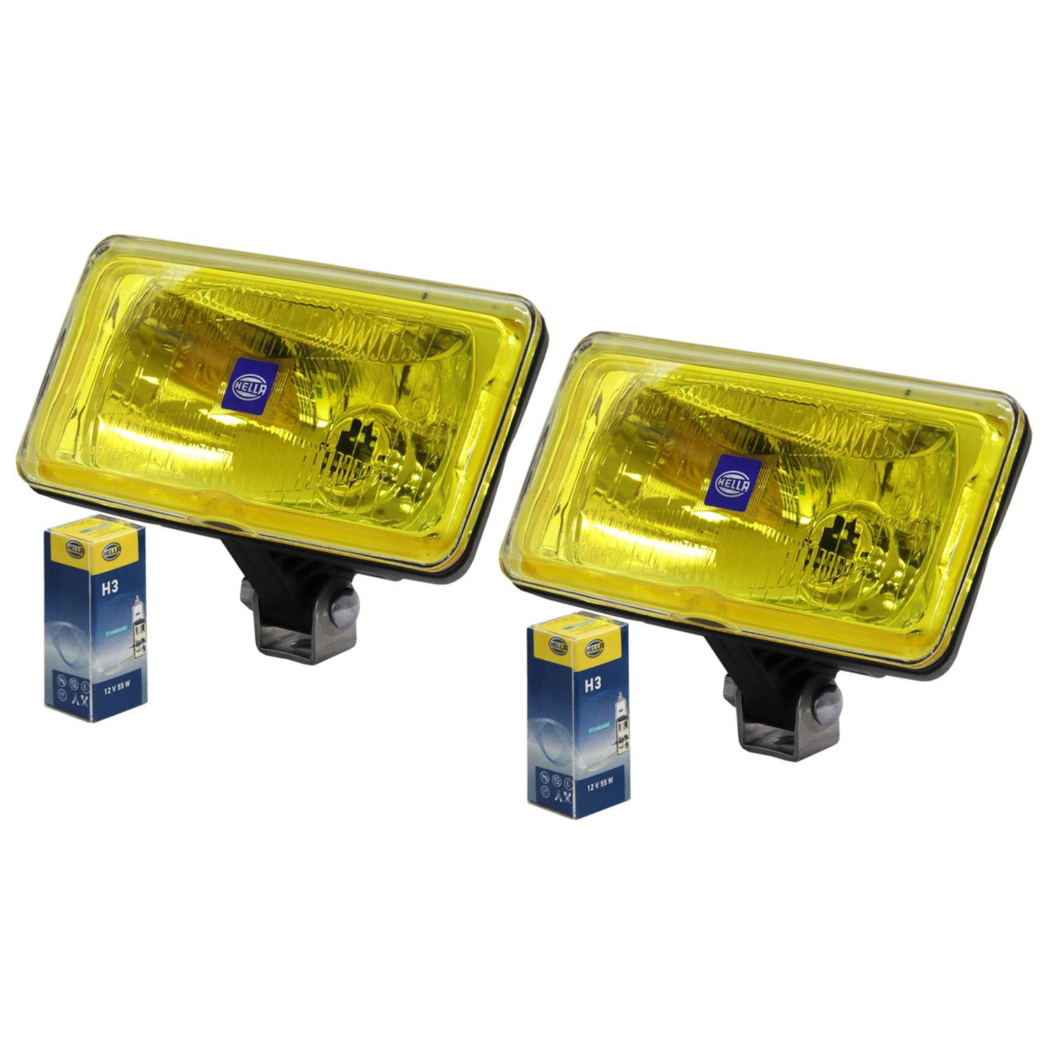 Luces Farol Neblinero Hella 550 Comet H3 12V Con Tapa (par) amarillo ...