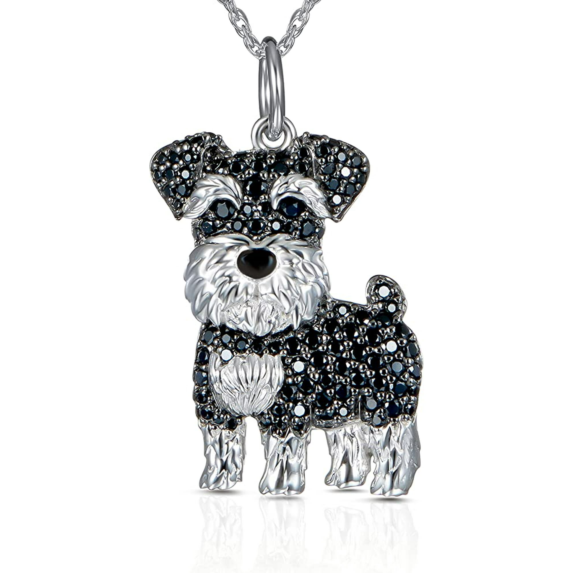 Collar perro schnauzer plata 925 | Lider