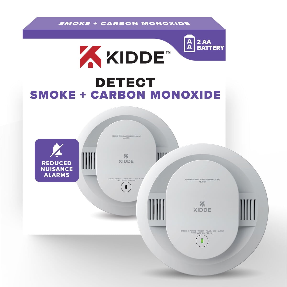Detector de Humo y Monóxido Kidde 30CUDR a Batería 5 Pulgadas | Lider