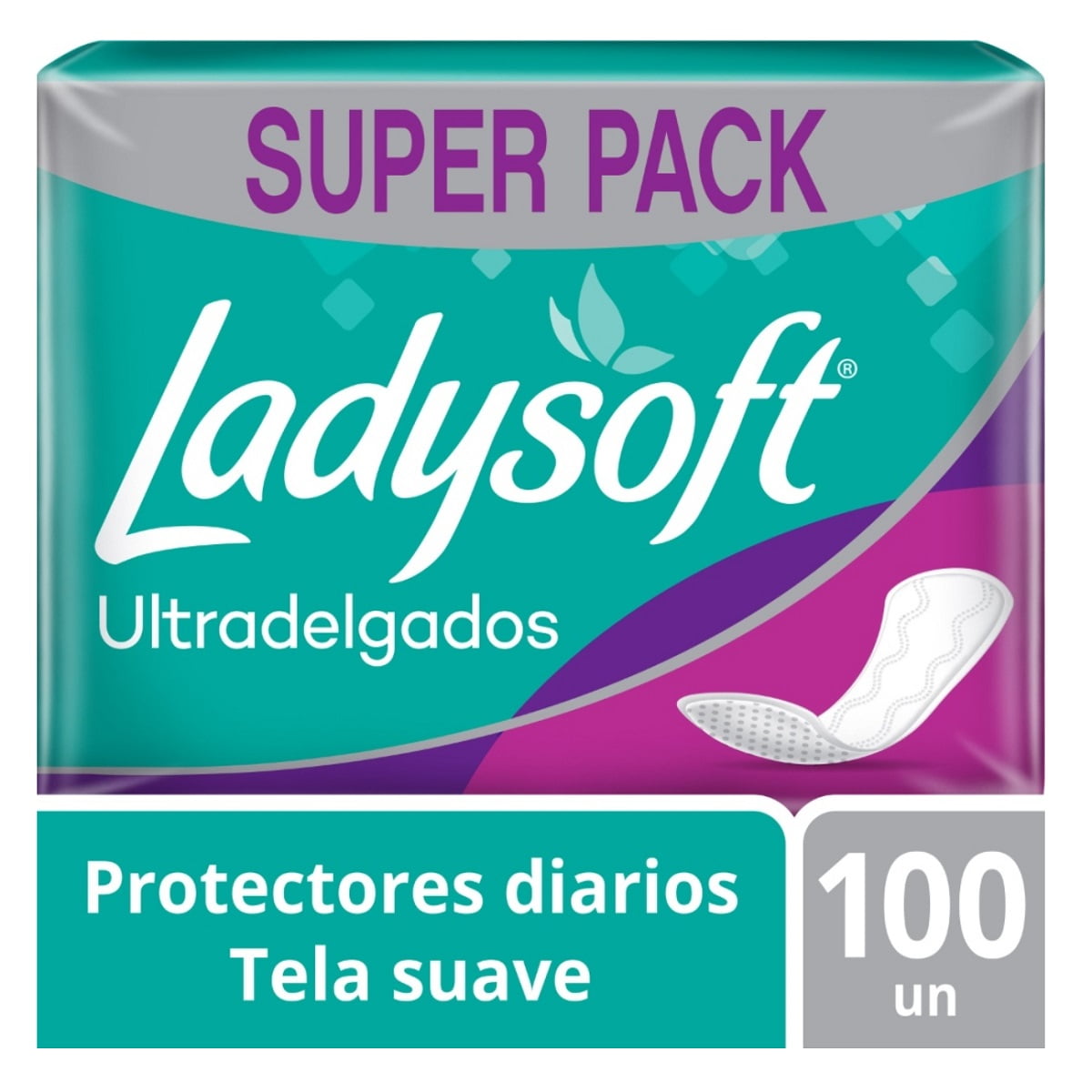 Protector Diario Ladysoft Ultradelgada Tela Suave 100 Un | Lider