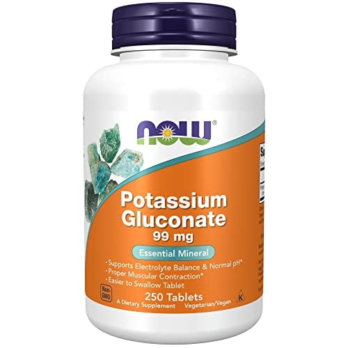 Supplements NOW Gluconato de potasio 99 mg 250 comprimidos | Lider