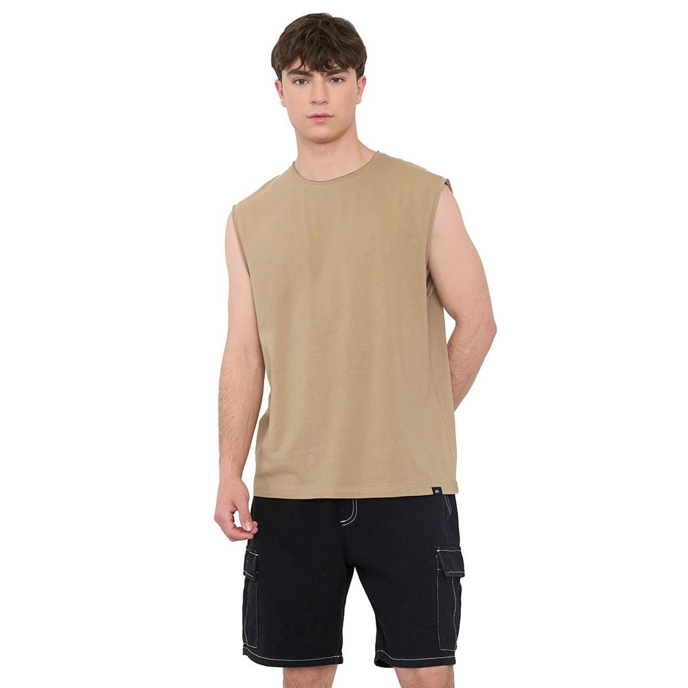 Polera Hombre Worker Sin Mangas Ecru Corona | Lider