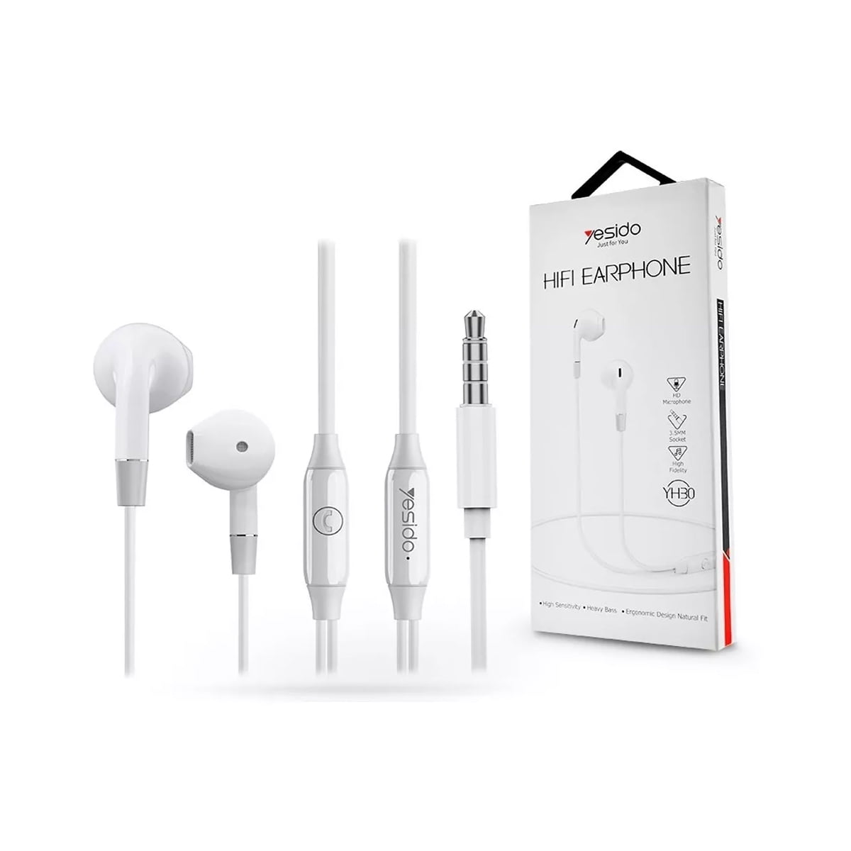 Audífonos Earphone Hifi Yesido Yh30 Manos Libres | Lider