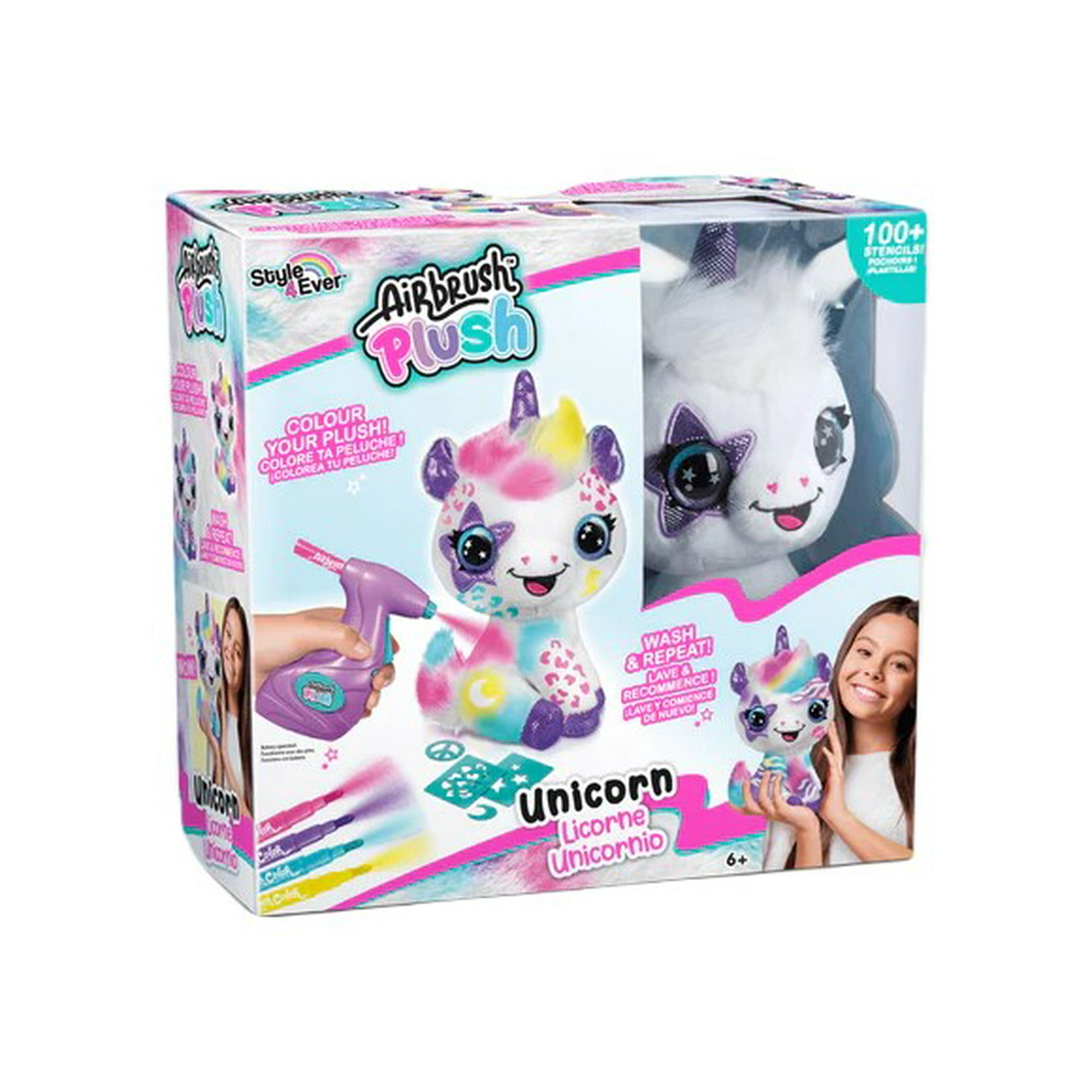 Airbrush Plush ¡Colorea Tu Peluche! Unicornio | Lider