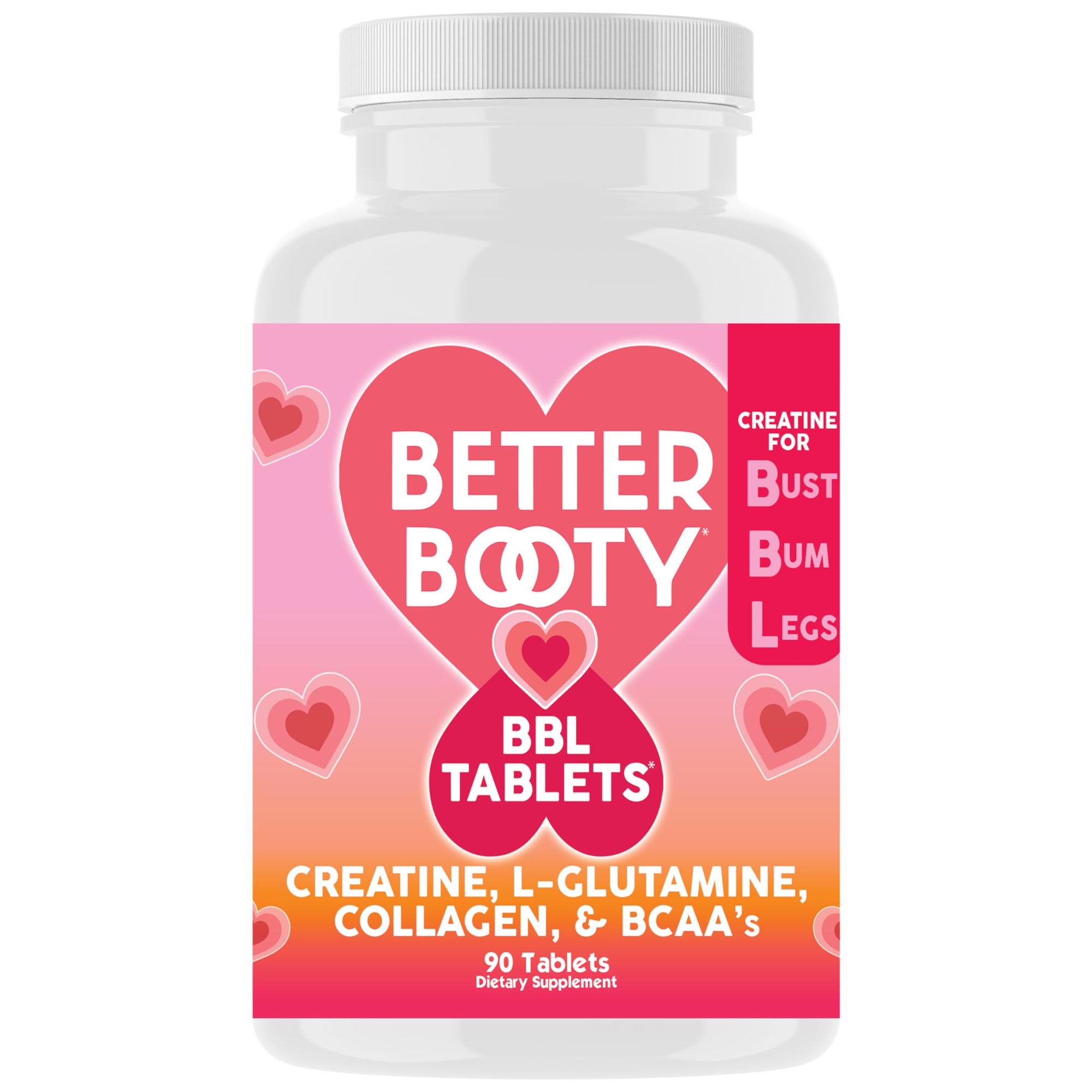 Suplemento Angry Supplements Better Booty BBL en tabletas de 90 ...