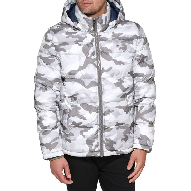 Chaqueta Tommy Hilfiger con capucha Puffer Down Alternative White | Lider