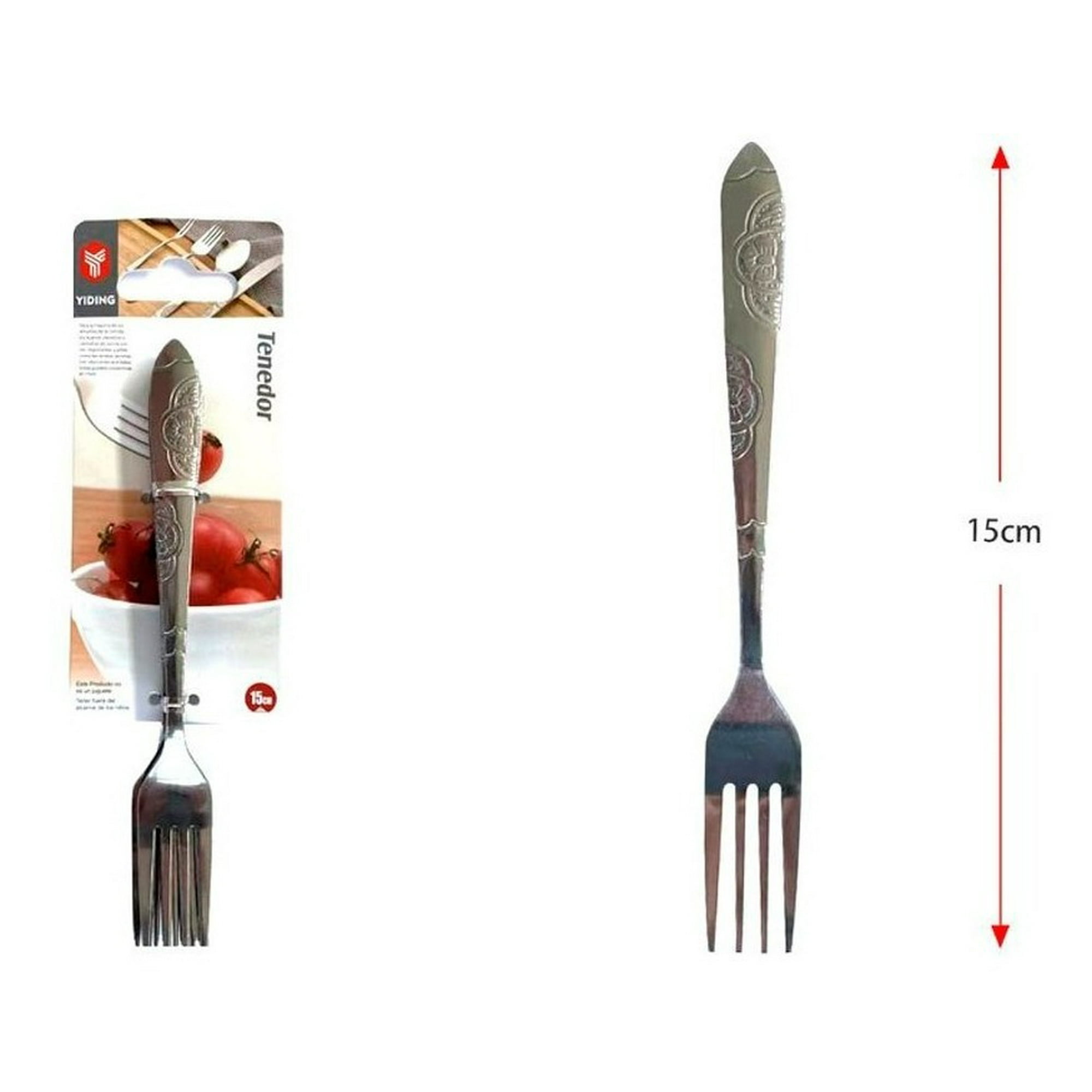 Tenedor Para Postres 100% Acero Inoxidable, 15 Centímetros. | Lider