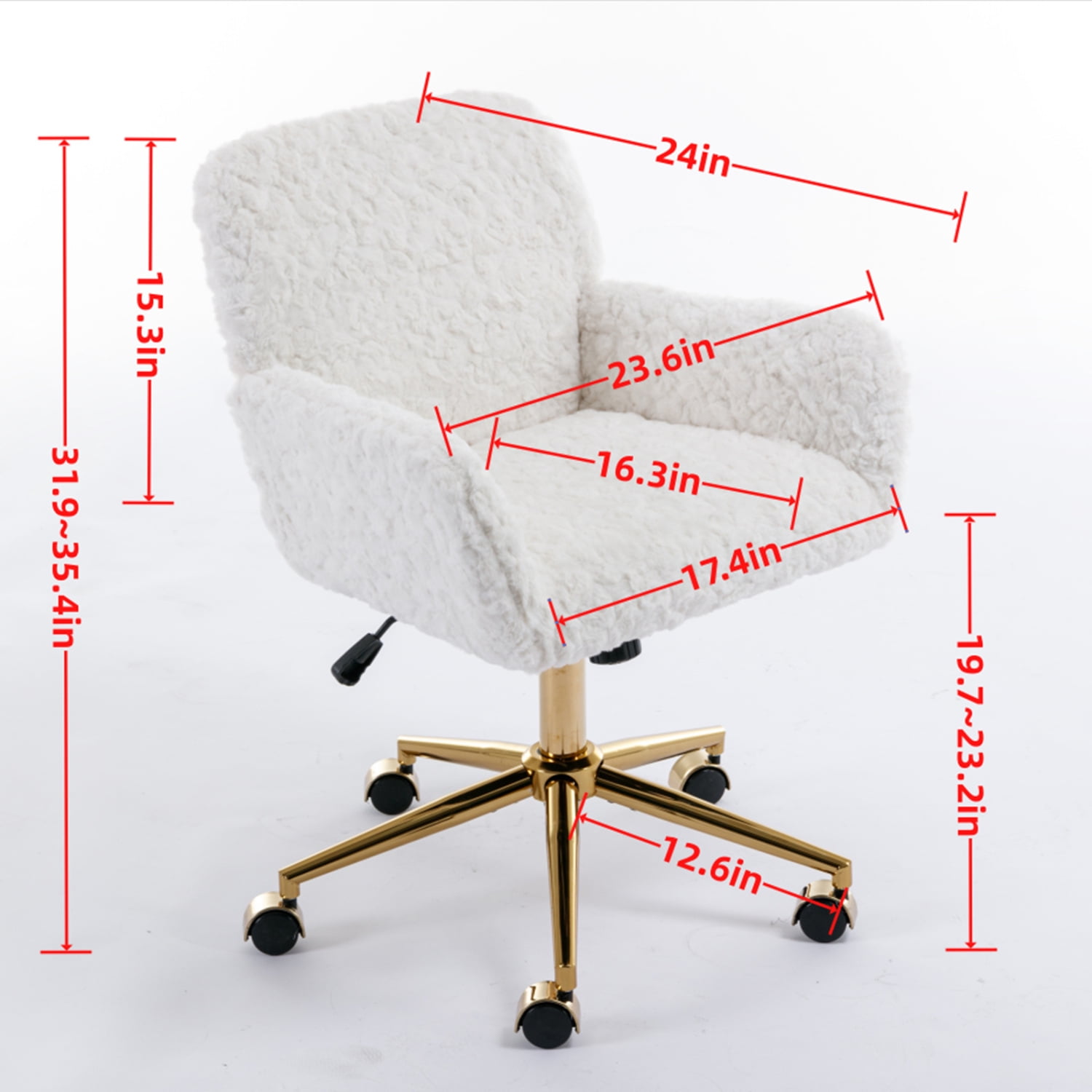 A&A Furniture Office Chair,Artificial rabbit hair Home Office Chair ...