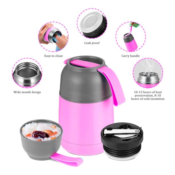 Termo De Comida Acero Inoxidable De 650ml + Cuchara | Lider