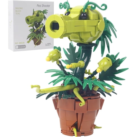 Bibilock - Juguete Armable Peashooter Modelo 88028 Pvz