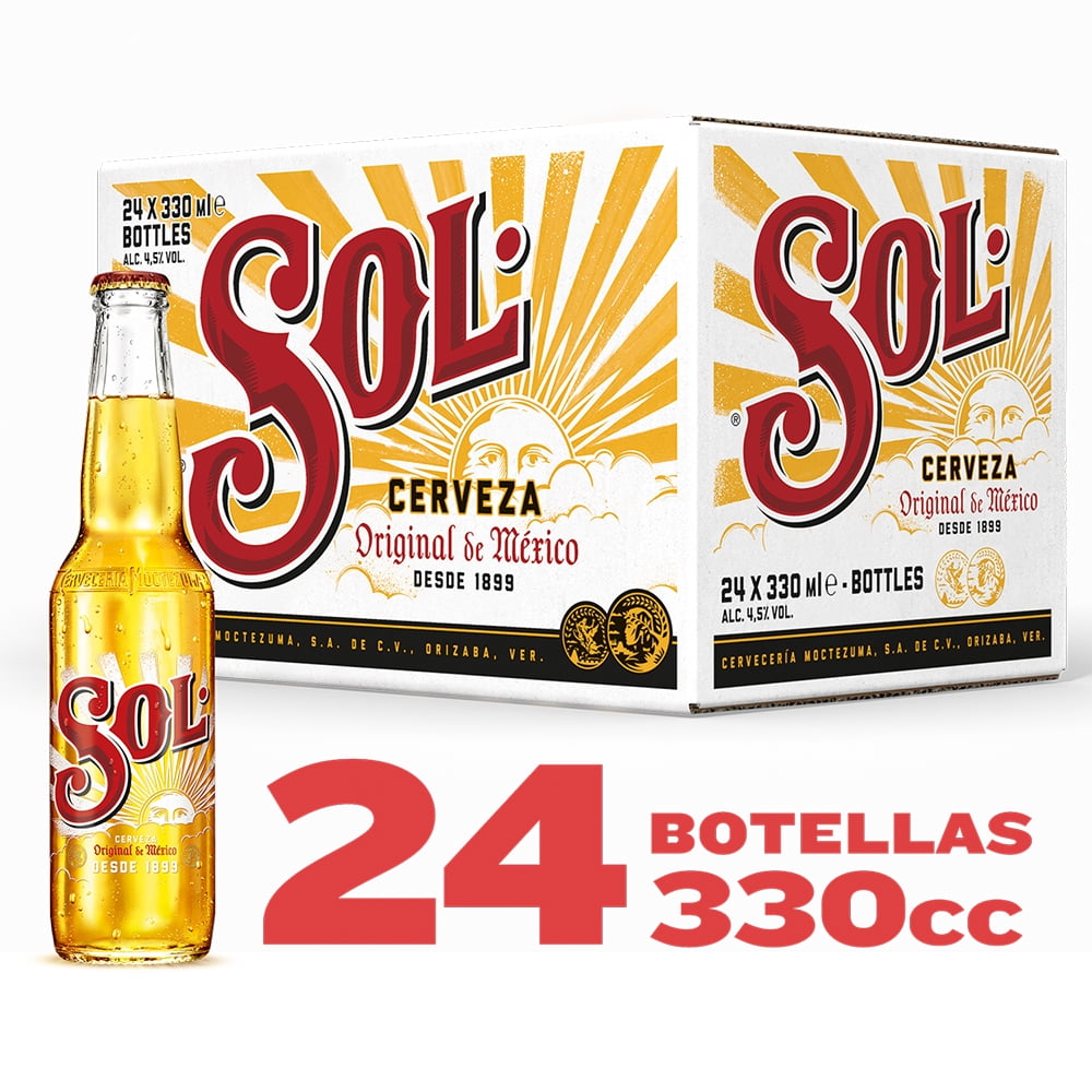 24x Cerveza Sol Botellín 4,5° 355Cc | Lider