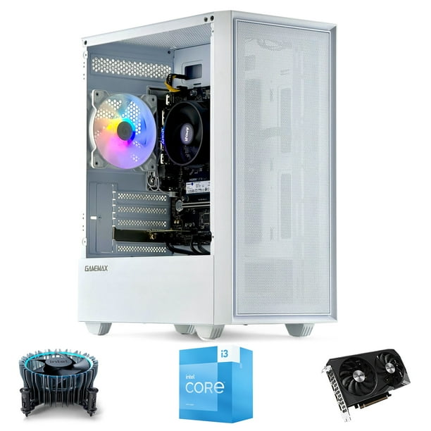 PC GAMER Blanco: INTEL CORE i3 13100 8gb 1Tb GTX 1650 WiFi | Lider