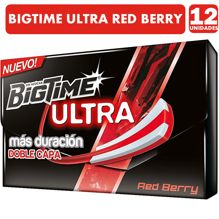 Bigtime Rojo - Ultra Red Berry - Caja Pro (Caja Con 12 Uni) | Lider