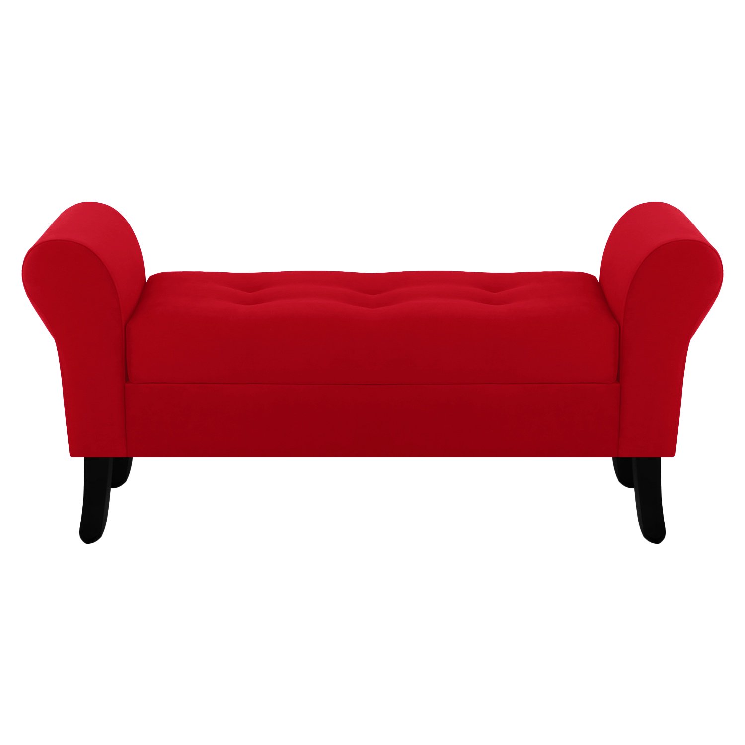 Banqueta Baul Lua 2c Felpa 20 Rojo | Lider