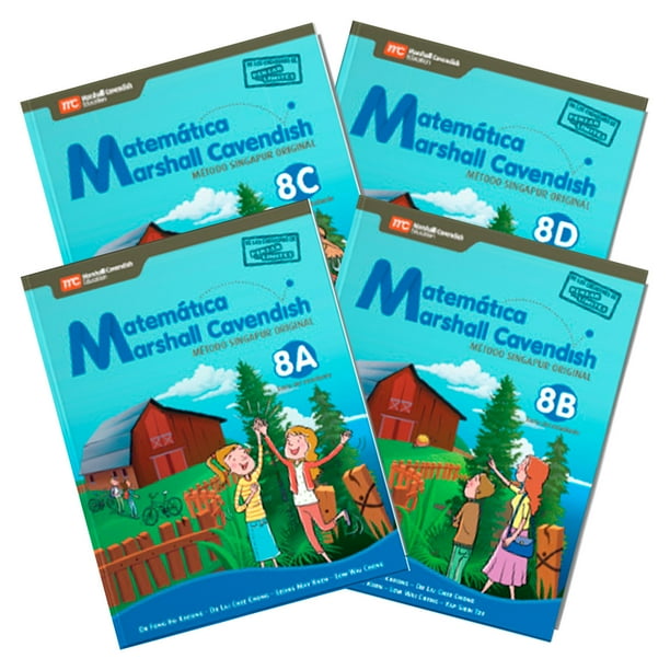 Matematica Marshall Cavendish 8 Básico -tomos 8a, 8b, 8c Y 8 | Lider