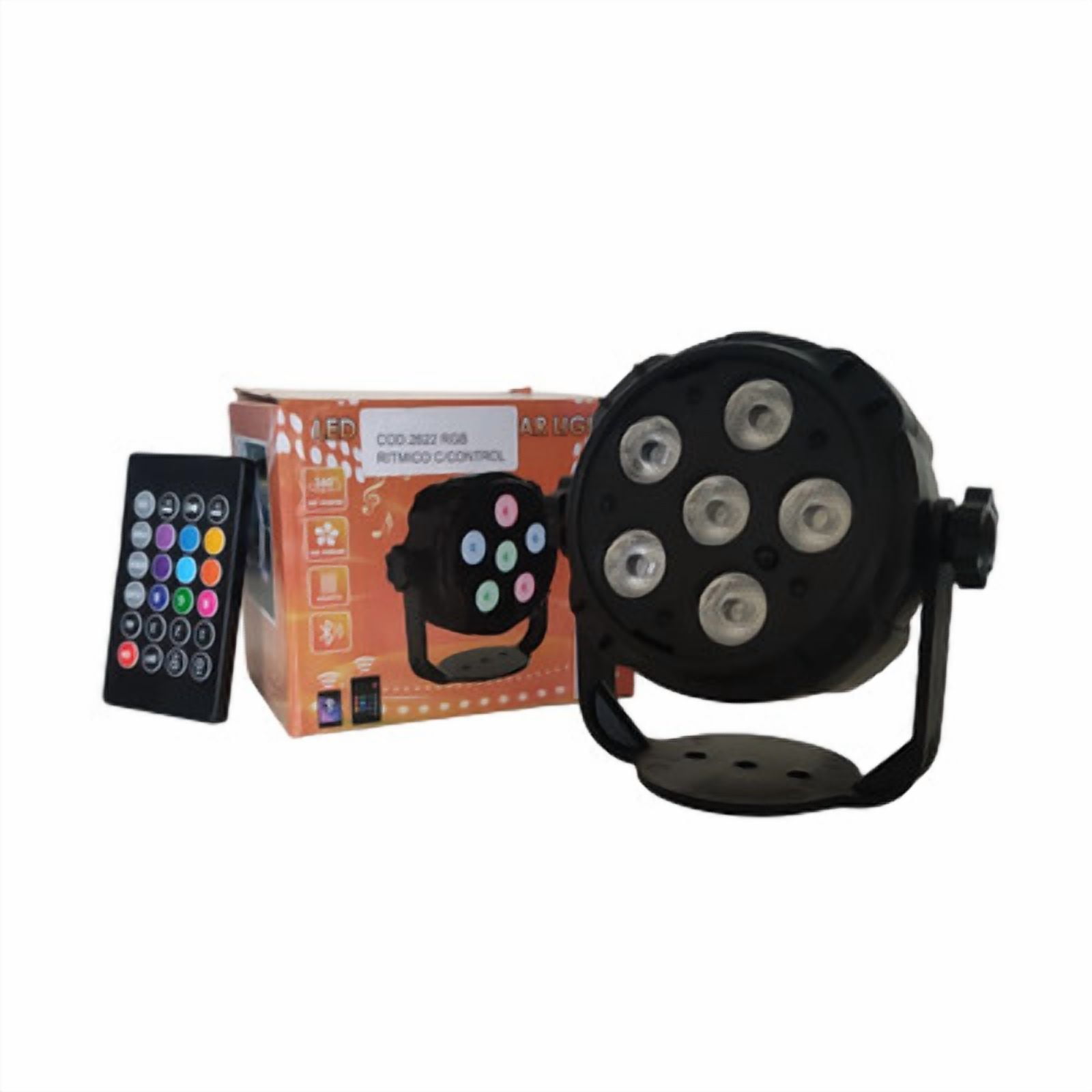Mini Par de 6 LED RGB autoritmico Fidek 2622 | Lider
