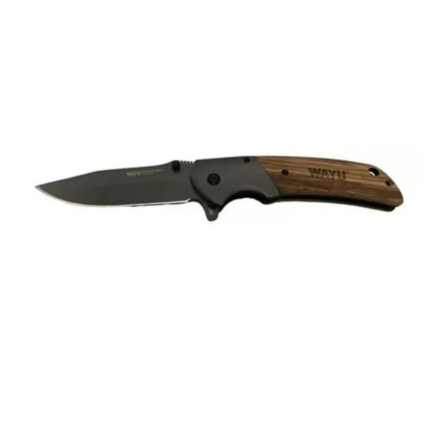 Cuchillo Navaja Premium Wayu 22cm Mango Madera | Lider
