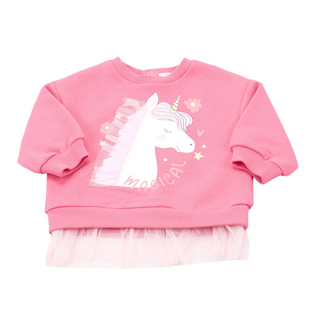 Poleron Bebe Niña Core Rosado Corona | Lider