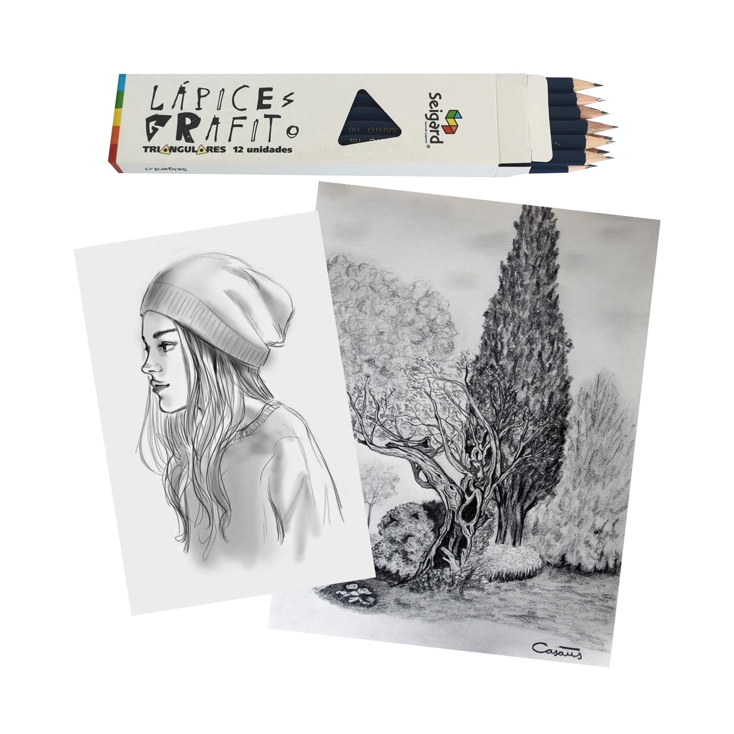 Set Lápiz Grafito Hb Triangular 12 Unidades | Lider