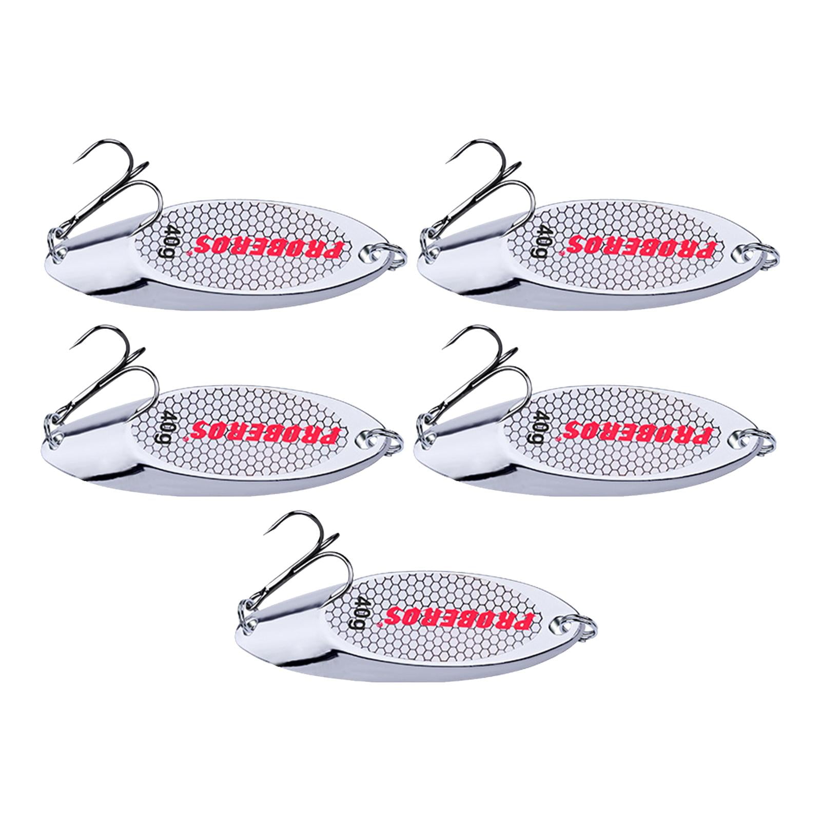 5x Cucharas De Pesca Señuelos Cebos De Pesca Duros Para Grandes ...