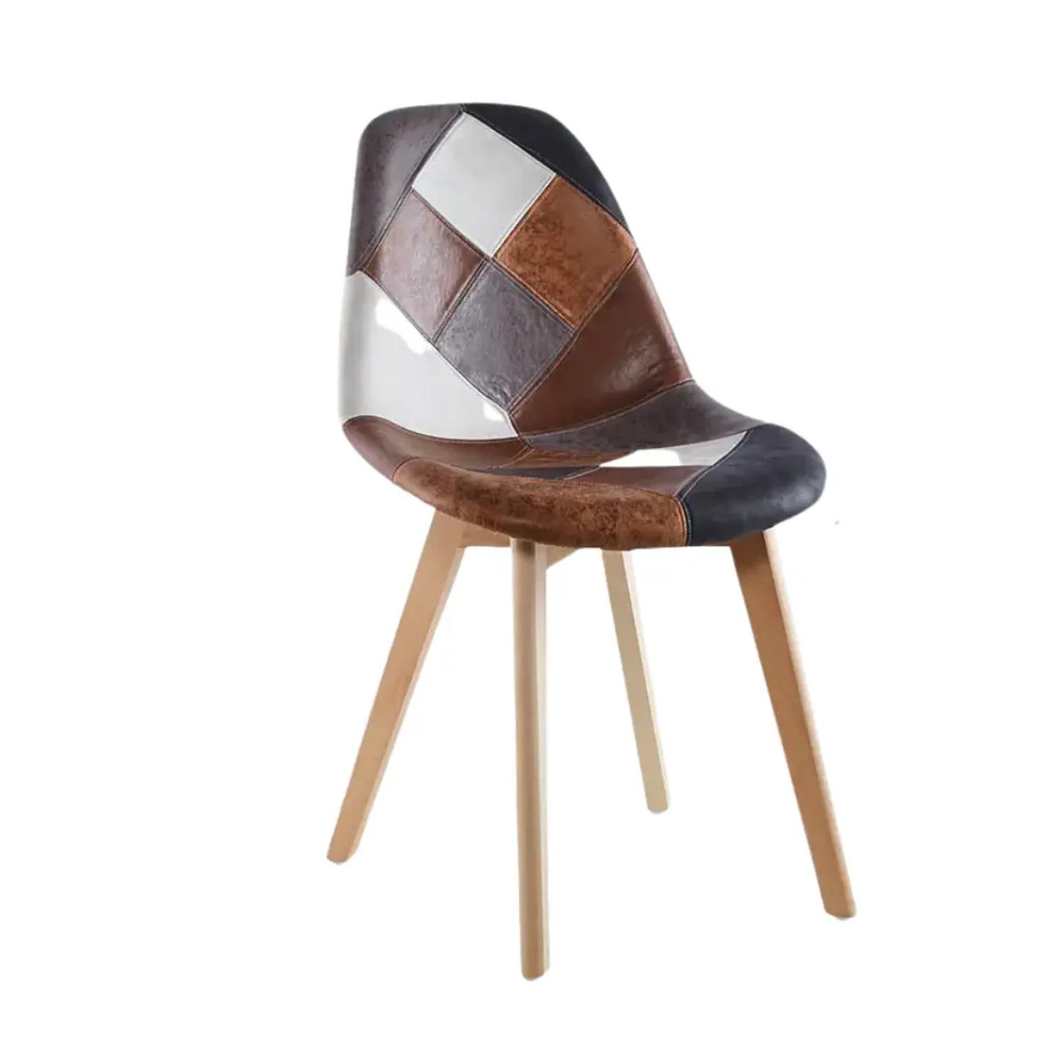 Silla Patchwork Da Vinci | Ecocuero Café cafe | Lider