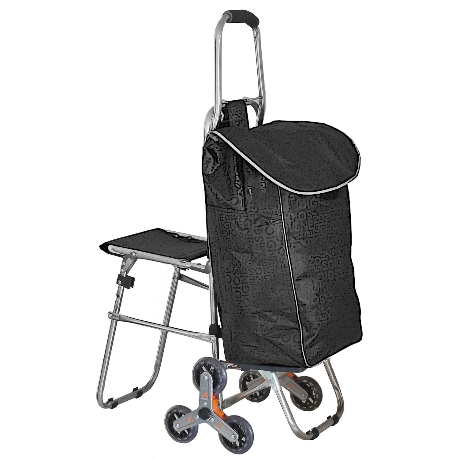 Carro compras feria carrito plegable asiento ruedas escalera | Lider