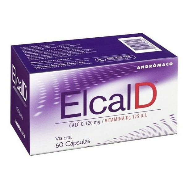 Elcal D (calcio 320mg Y Vit D3 125ui) X 60 Capsulas | Lider
