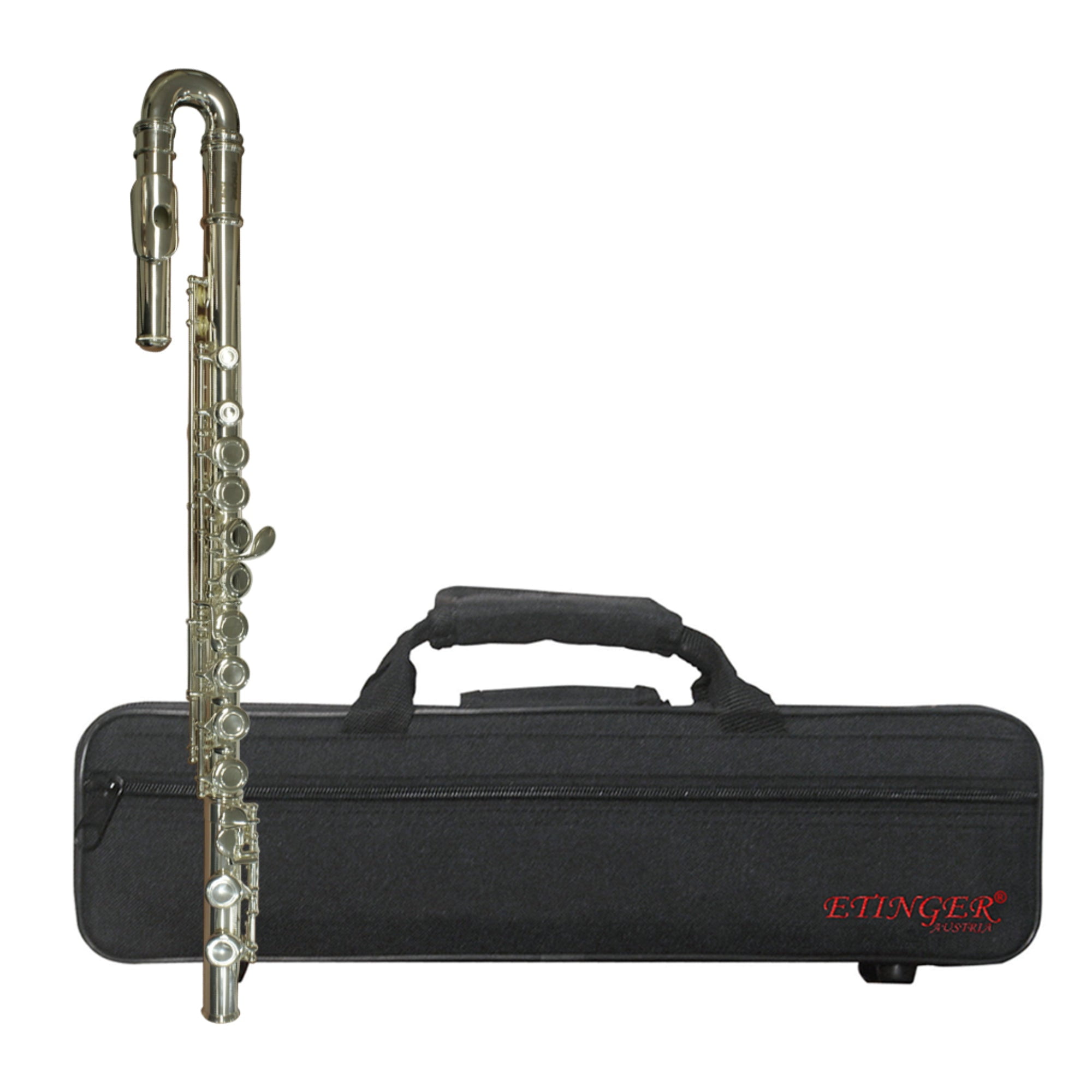ETINGER FLT-61E Flauta Traversa Curva Silver Plata con Estuche | Lider