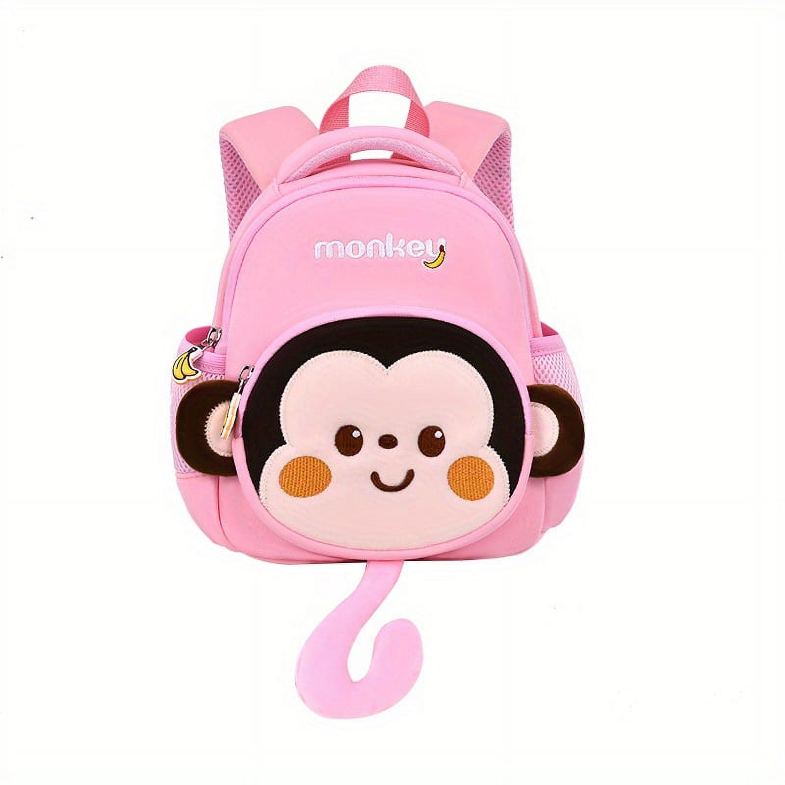 Cute Little Monkey Backpack For Boys And Girls Cartoon Cute ...