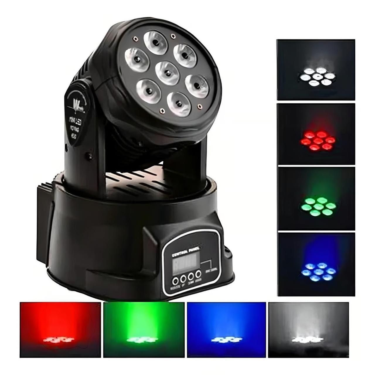Cabeza Móvil Robótica LED RGBW DMX para Eventos y Fiestas | Lider
