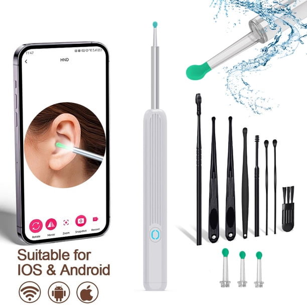 Smart Visual Ear Cleaner HD Ear Sticks Otoscope USB C Charging ...